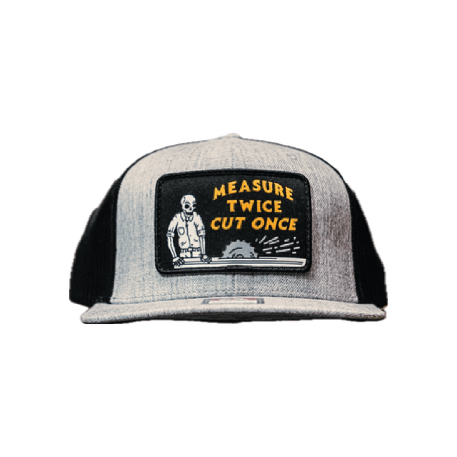 Measure Twice Cut Once Mesh back, Black